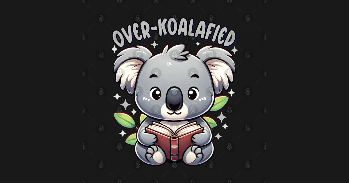 Adorable Kawaii Koala Reading a Book - Over Koalafied - Over Koalafied ...