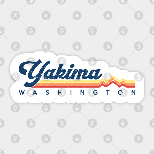 Yakima Washington - Vintage design - Yakima - Sticker | TeePublic