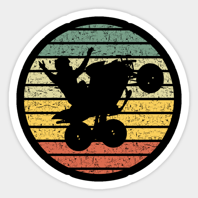 Vintage Quad Silhouette - Quad Bike - Sticker | TeePublic