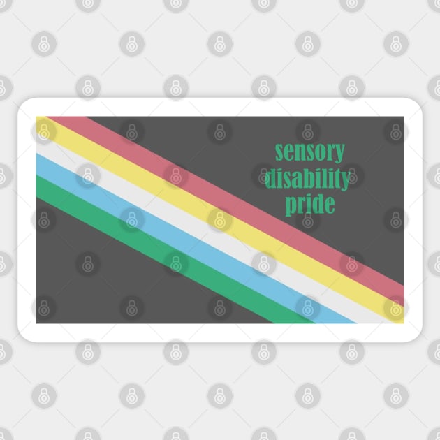 Sensory Disability Pride Flag - Disability Pride - Sticker | TeePublic