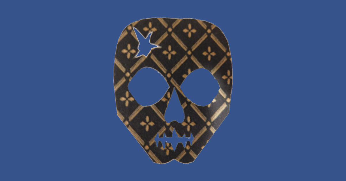 skull black gold death silk screen - Skull - T-Shirt | TeePublic