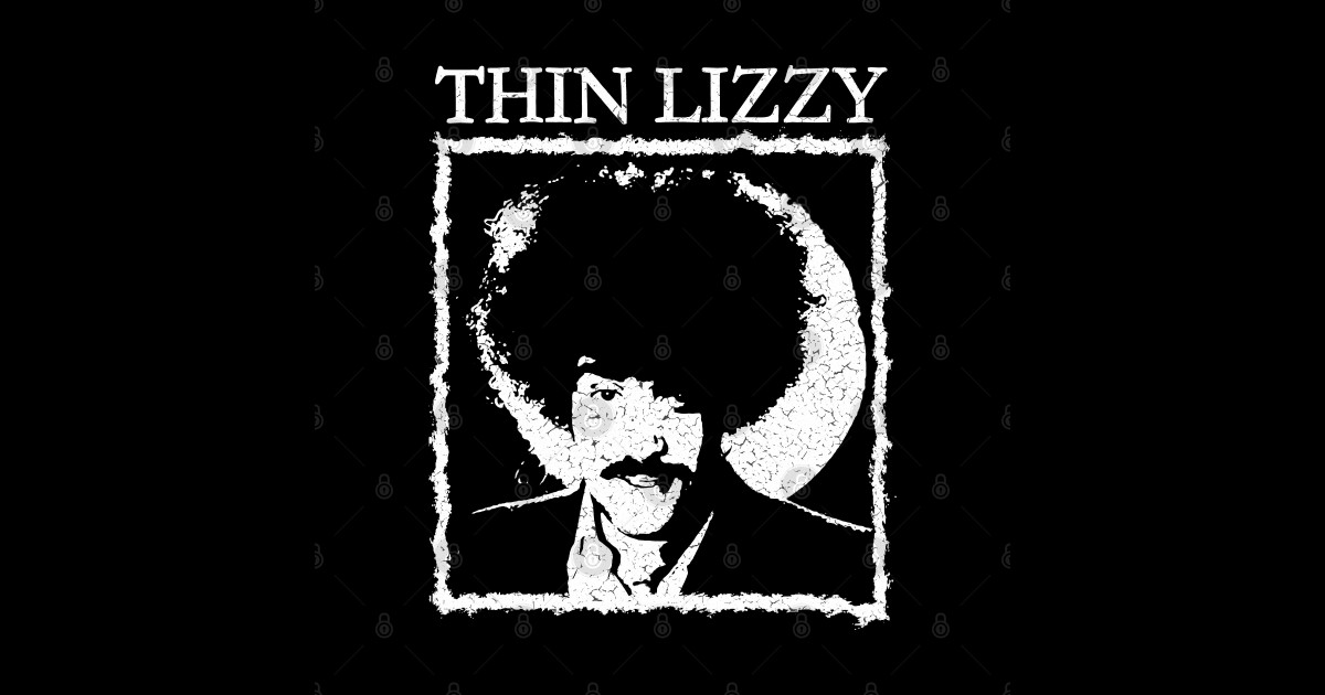 Thin Lizzy Crack Silhouette Fanart - Thin Lizzy - Sticker | TeePublic