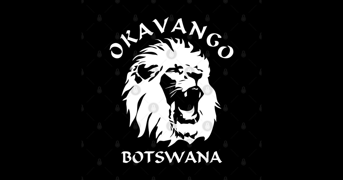 Lions Of The Okavango Delta - Okavango Delta - Sticker | TeePublic
