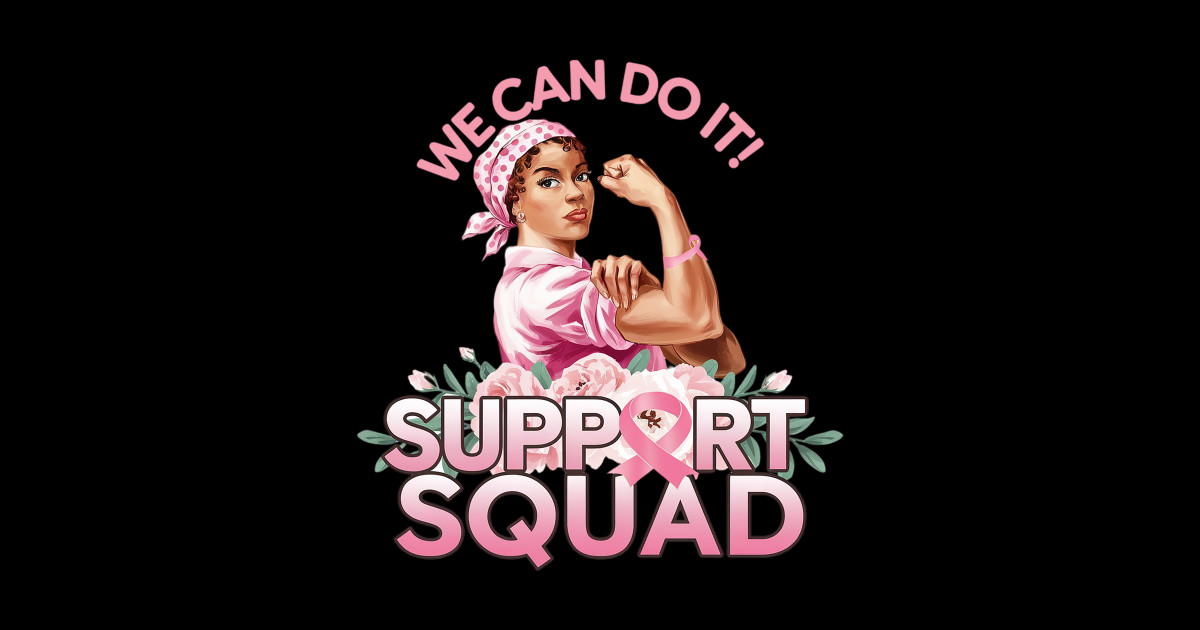 Pink Ribbon Strong Women Support Squad Breast Cancer - Pink Ribbon ...