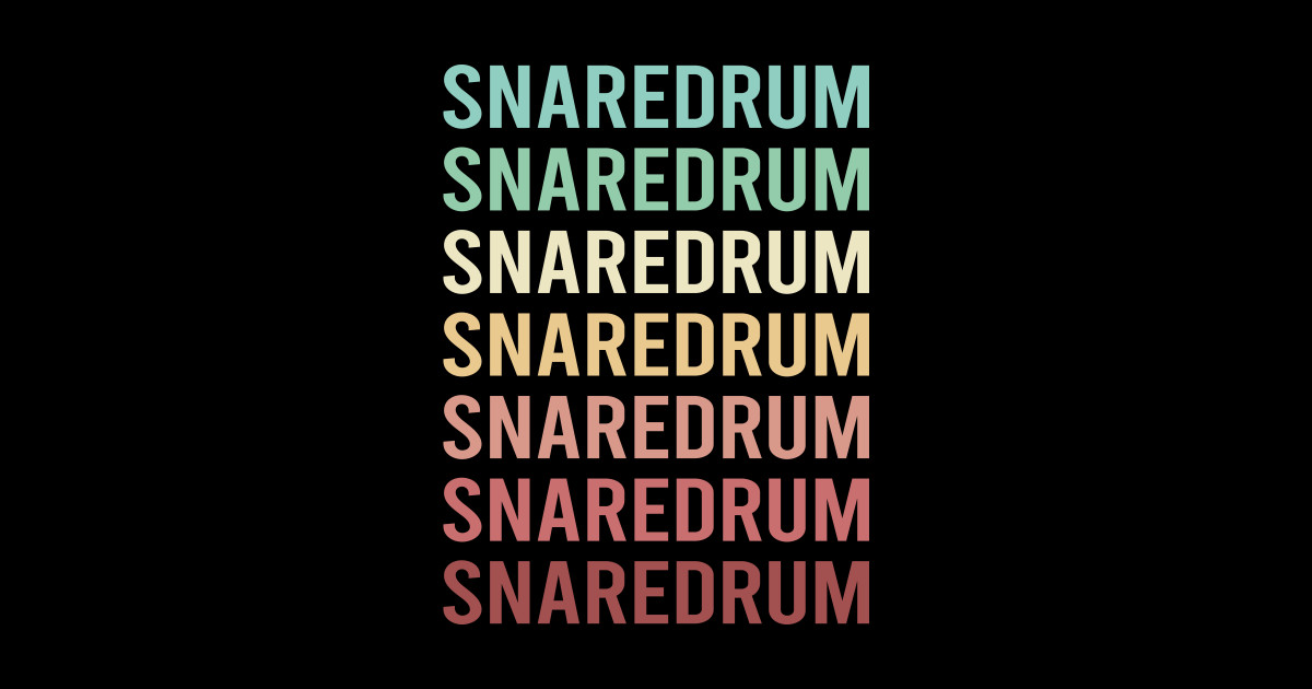 Colorful Text Snare Drum Drums - Snare Drum - Sticker | TeePublic