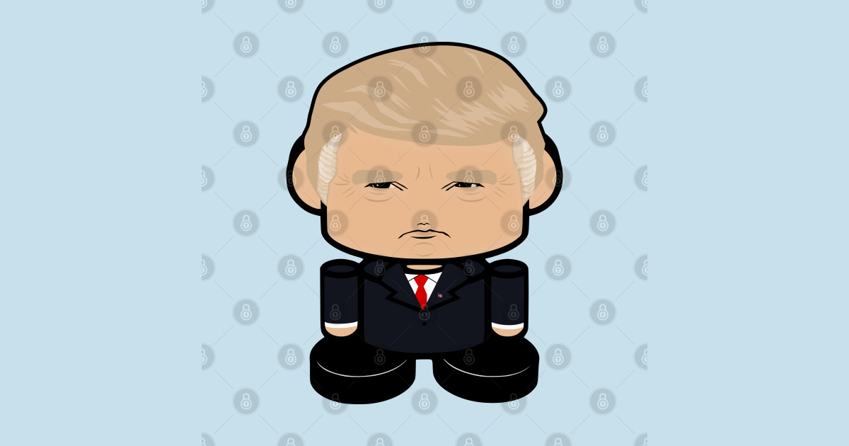 Mr. Trumbot POLITICO'BOT Toy Robot (Side Eye) - Donald Trump - T-Shirt ...