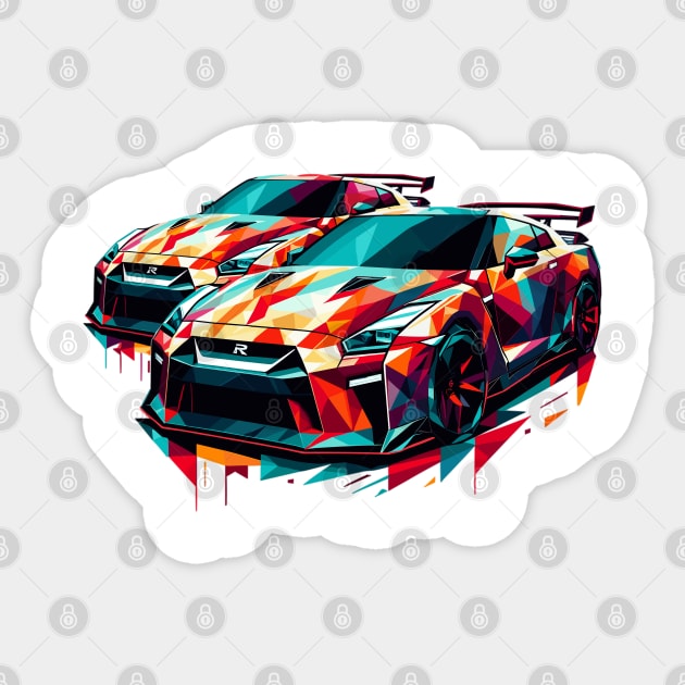 Nissan GT-R - Nissan - Sticker | TeePublic