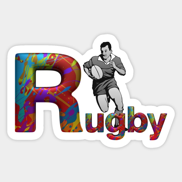Rugby - Rugby - Sticker | TeePublic