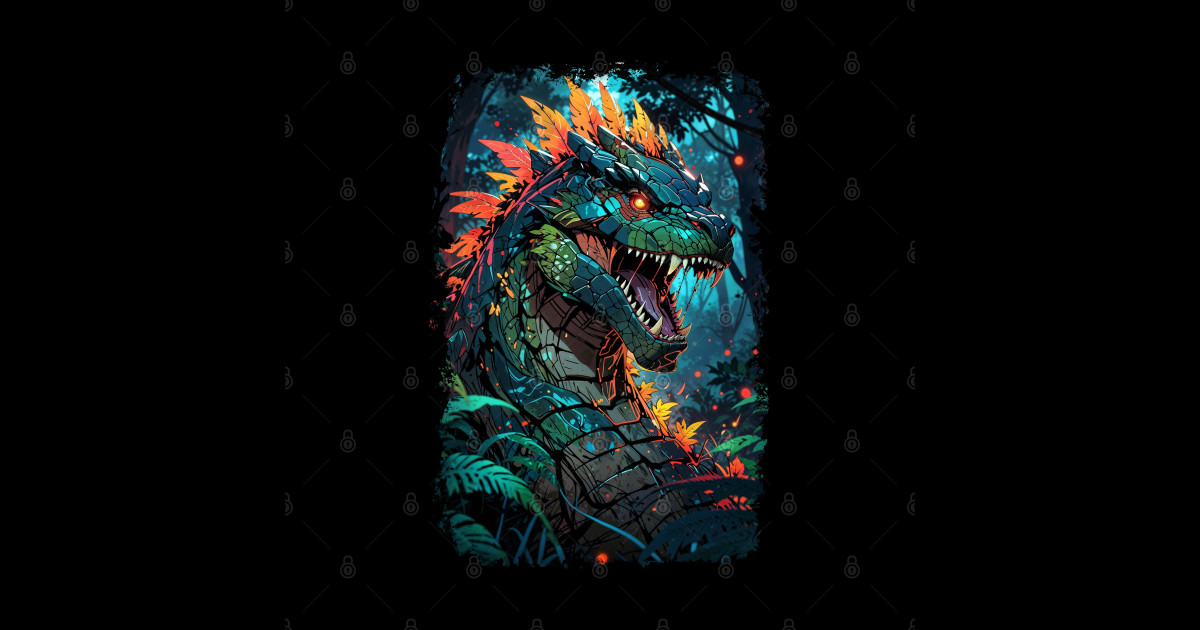 Godzilla Forest Fury - Godzilla - Sticker | TeePublic