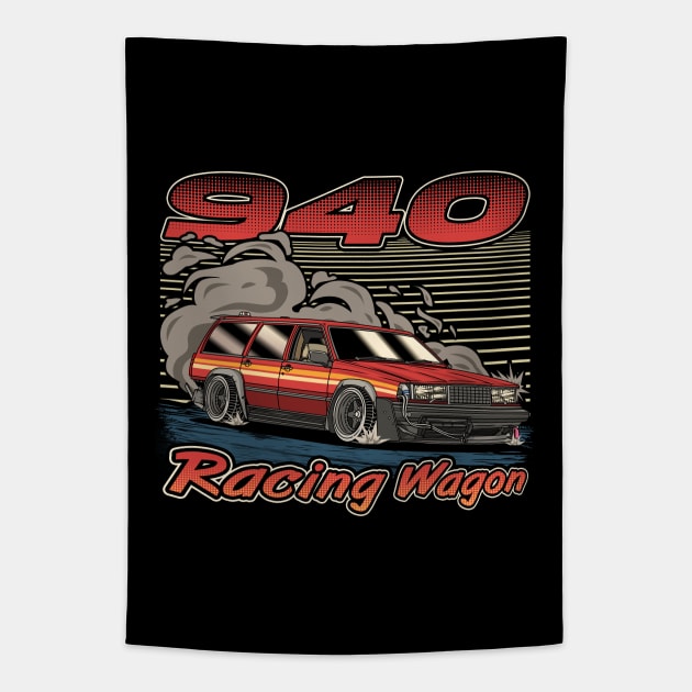 Street Racing Van 940 Wagon - Van - Tapestry | TeePublic