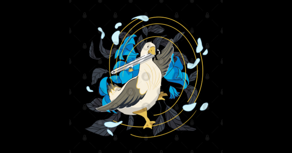 Goose with sword - Goose With Sword - T-Shirt | TeePublic
