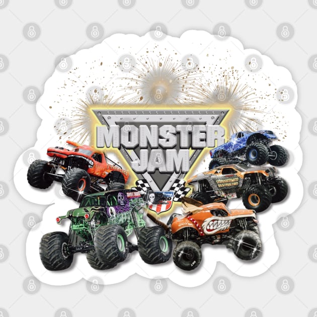 Monster jam - Monster Jam - Sticker | TeePublic