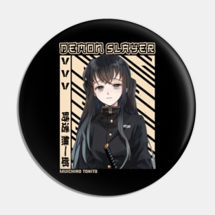 Anime Art Demon Slayer Muichiro Tokito Pins and Buttons for Sale ...