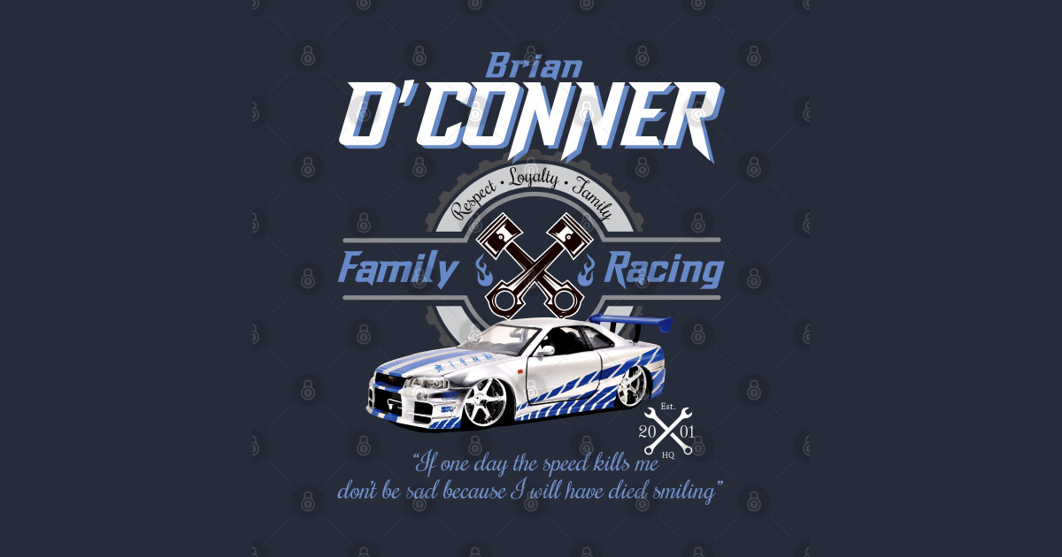 Brian O'Conner Family Racing Fast and Furious Tribute - Brian Oconner ...