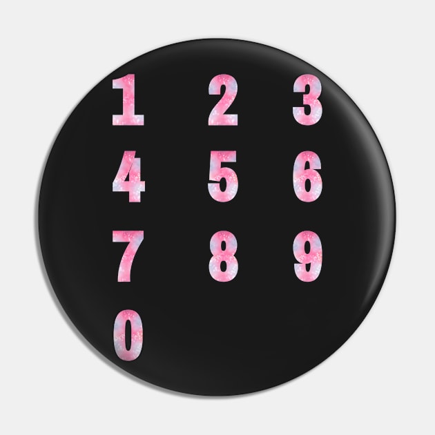 Cute Pink Numberblocks For Kids - Numberblocks - Pin | TeePublic