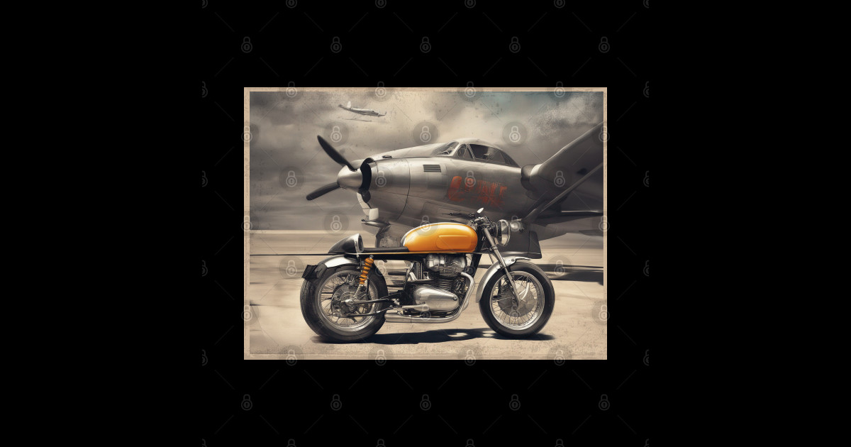 Vintage Cafe racer 50s vibe motorcycle - Cafe Racer Motorcycle ...