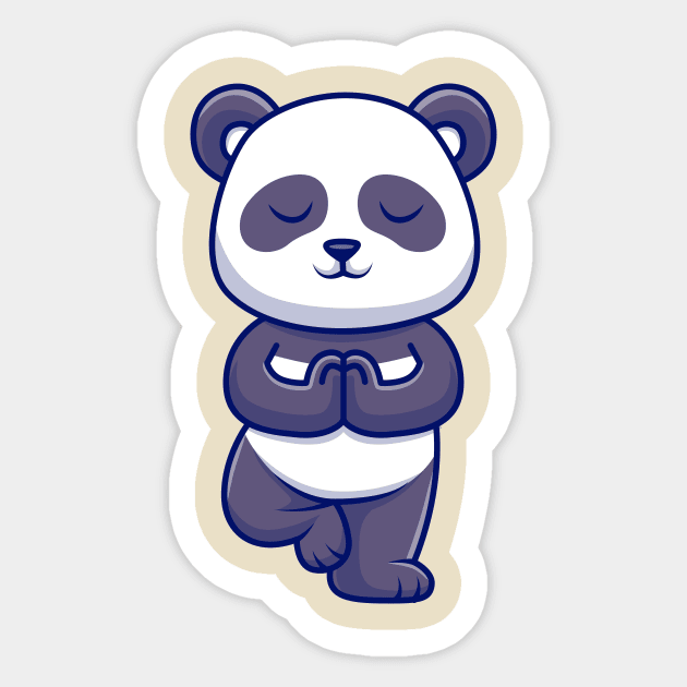 Cute Panda Meditating Yoga Cartoon - Cute Panda Meditating Yoga Cartoon ...