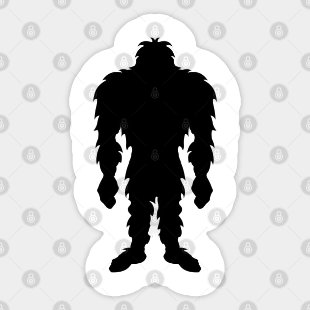 bigfoot silhouette pattern