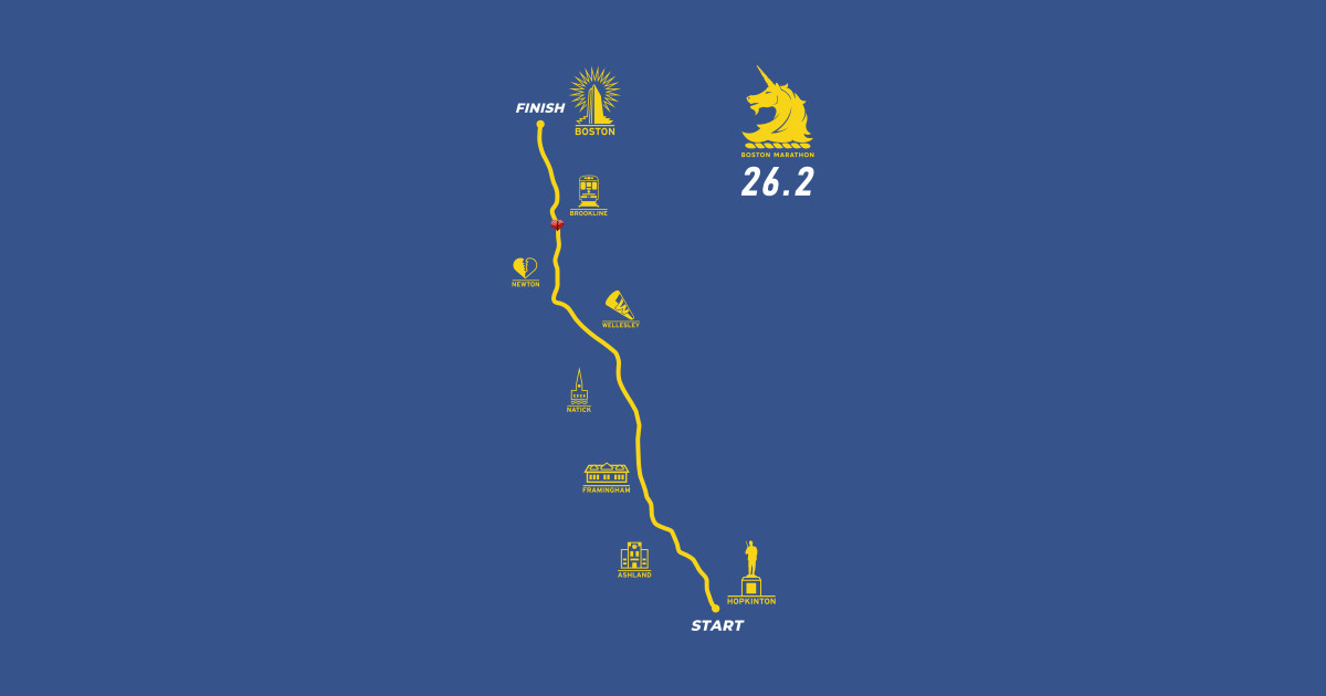 Boston Marathon - Boston Marathon - T-Shirt | TeePublic