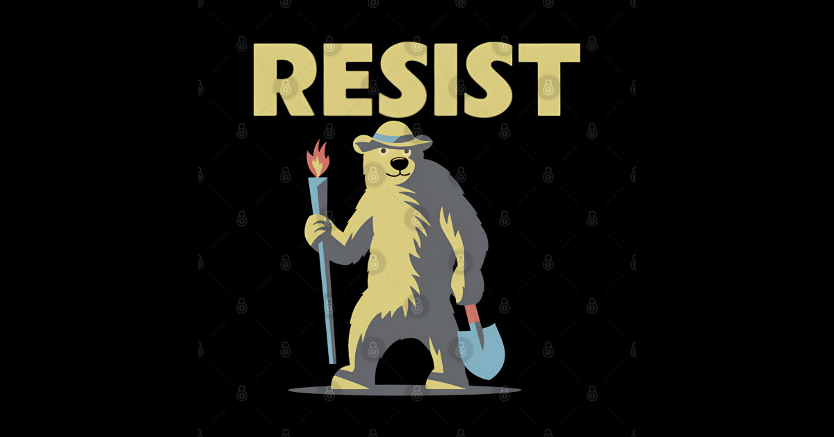 Smokey the bear resist funny vintage - Smokey The Bear Resist - Sticker ...