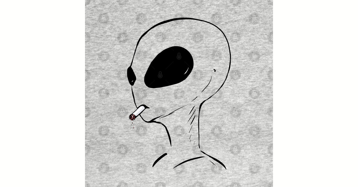 smoking alien - Alien - Posters and Art Prints | TeePublic