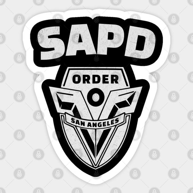 SAPD - San Angeles Police - Demolition Man - Demolition Man - Sticker ...