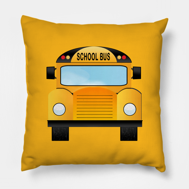 school bus - School Bus - Pillow | TeePublic
