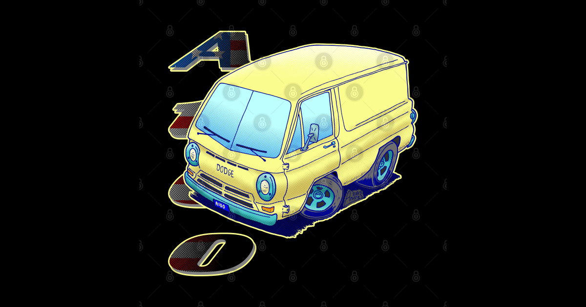 Classic Dodge A100 van - Dodge - Sticker | TeePublic