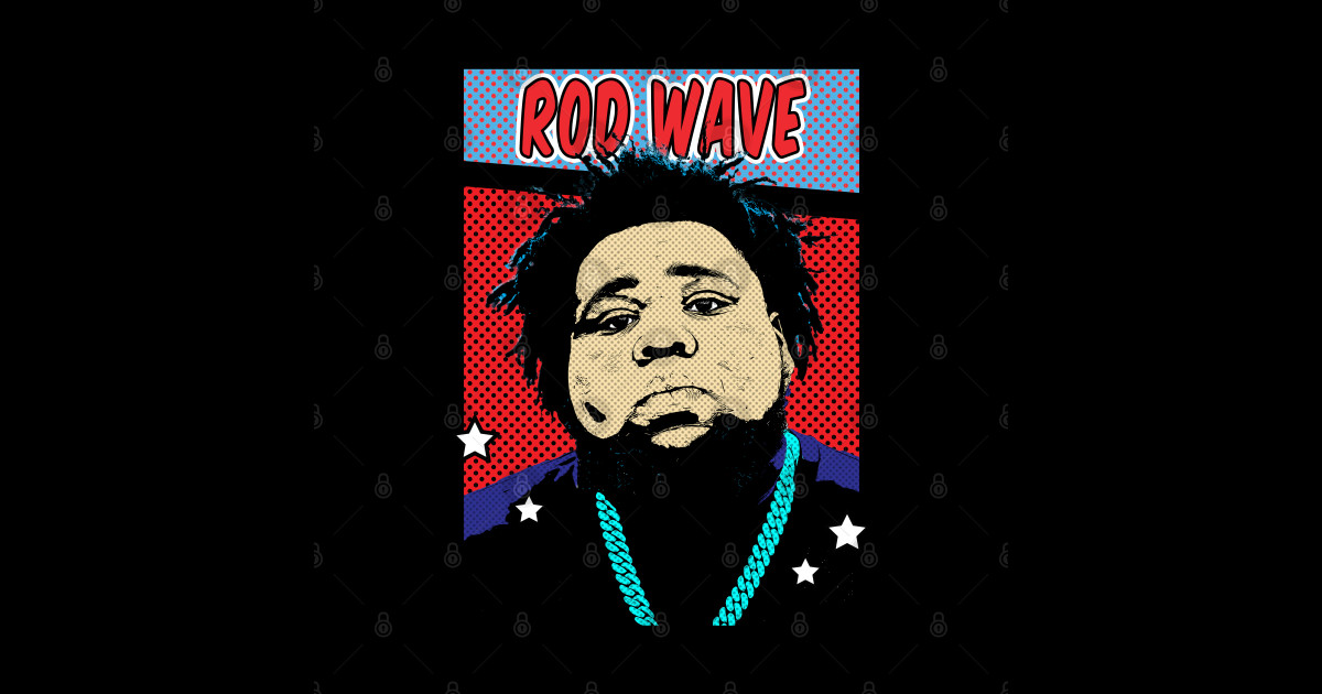 Rod Wave Pop Art Comic Style - Rod Wave - Sticker | TeePublic