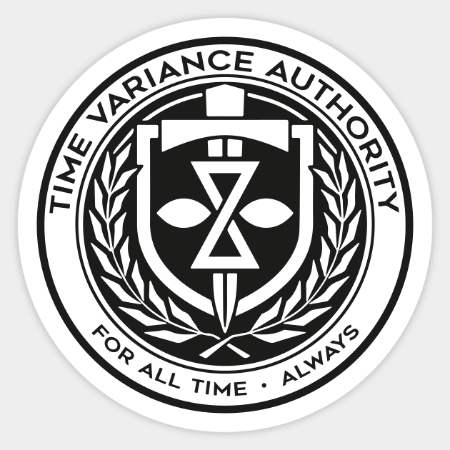 Seal of The Time Variance Authority (Black) - Tva - Sticker | TeePublic