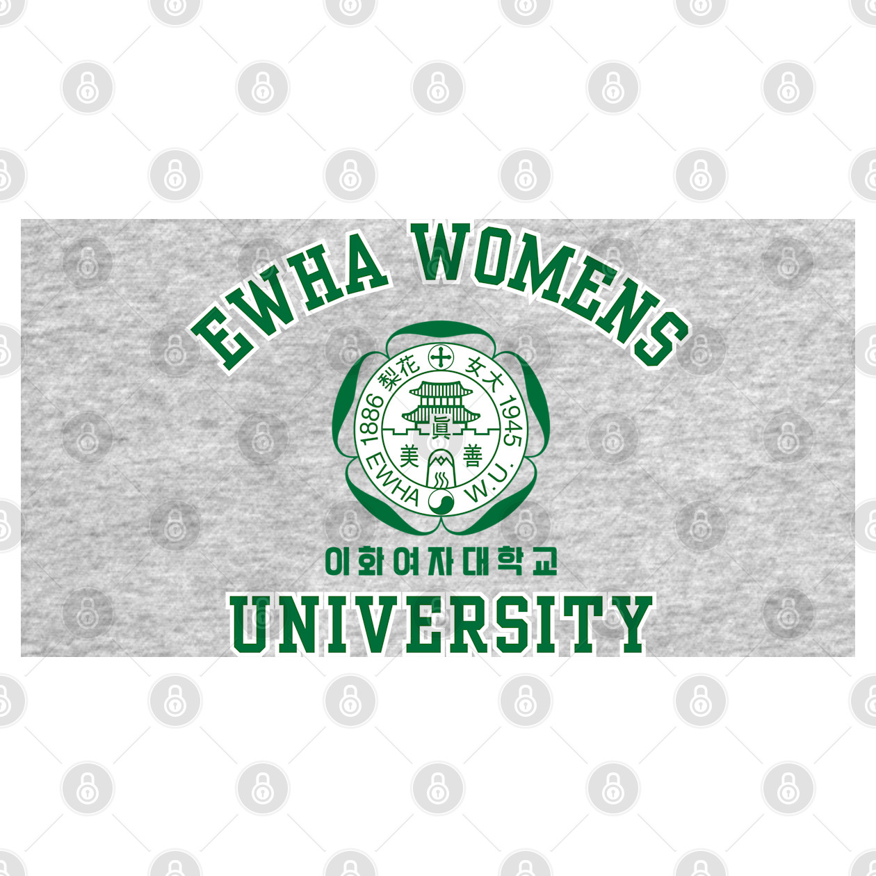 Ewha Womens University. Seoul Korea Collage Varsity Style Design - Ewha ...