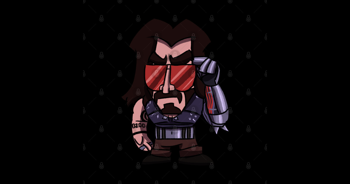 Mini Johnny Silverhand - Johnny Silverhand - Sticker | TeePublic