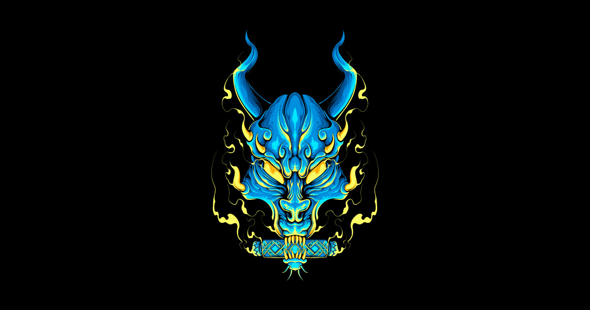 Blue dragon - Dragon Face - Sticker | TeePublic