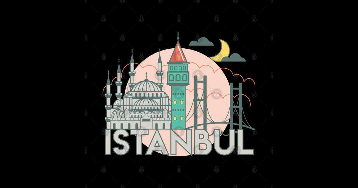 Istanbul, Turkey - Istanbul Turkey - Sticker | TeePublic