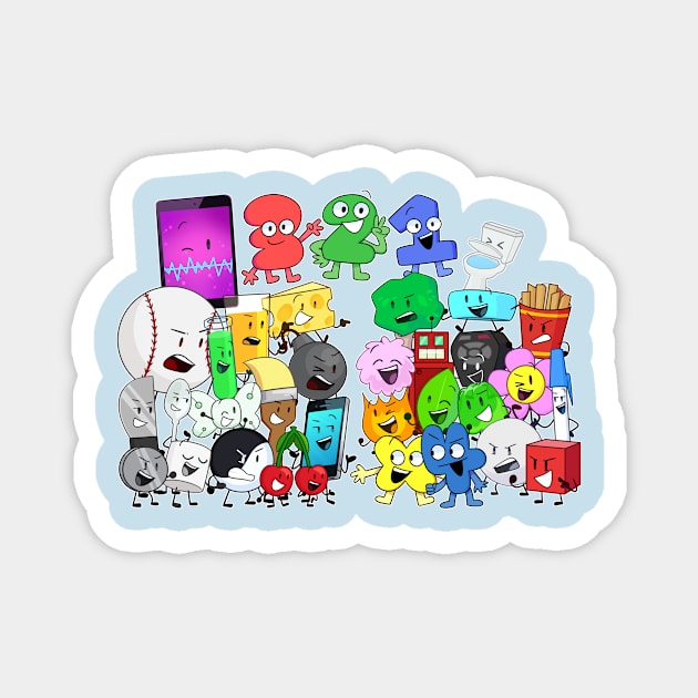 BFDI x Inanimate Insanity - Bfdi - Magnet | TeePublic