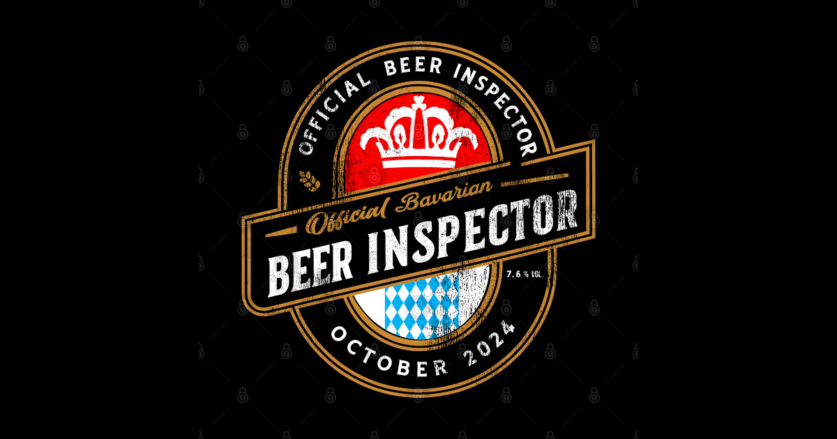 official beer inspector October 2024 - Beerfest - Sticker | TeePublic