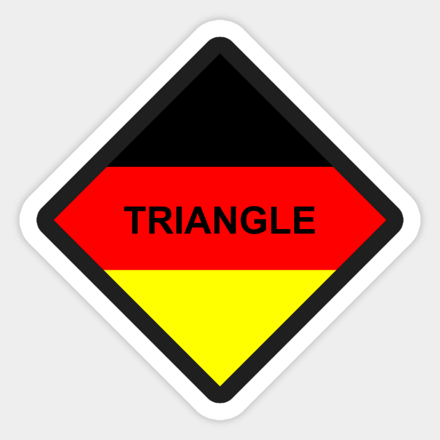 Germany Triangle - Germany German Triangle - Sticker | TeePublic