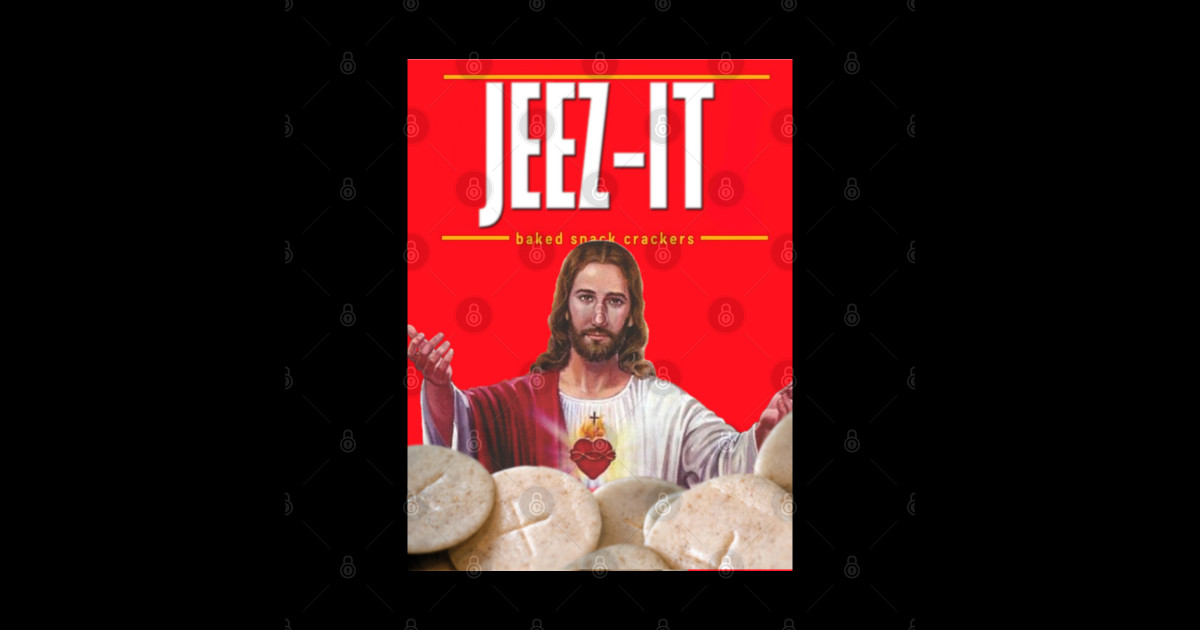 Jeez-It - Jesus Christ - Sticker | TeePublic