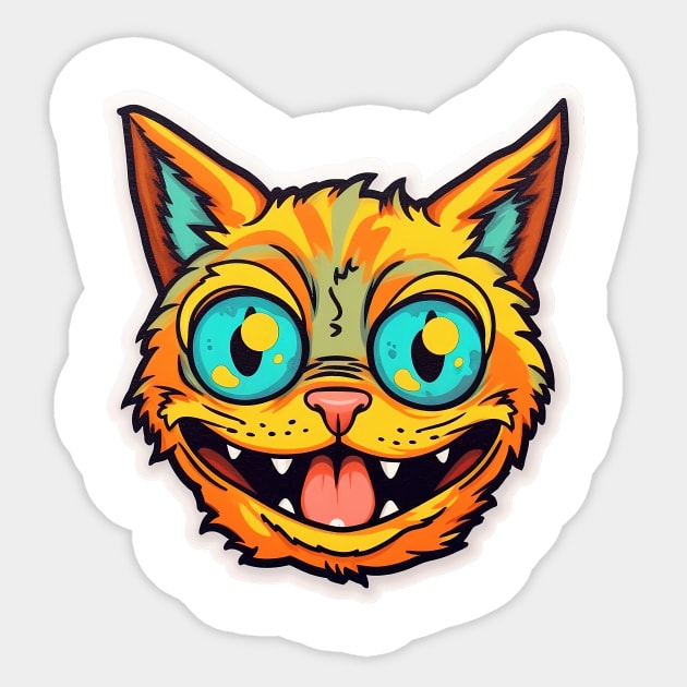 Ginger Cartoon Cat - Ginger Cat - Sticker | TeePublic