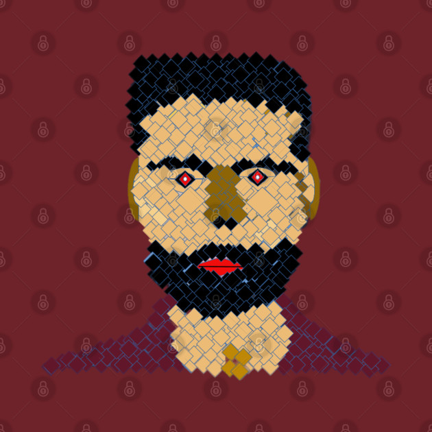 Man PIXELATE Template Design - Pixelated - T-Shirt | TeePublic