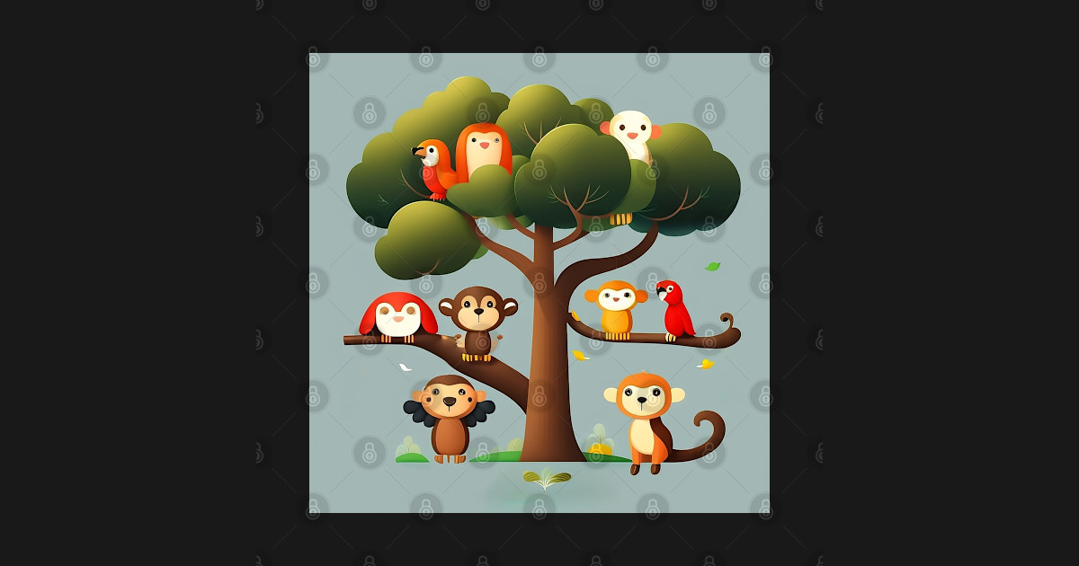 Zoo Animals Art Print - Zoo - T-Shirt | TeePublic