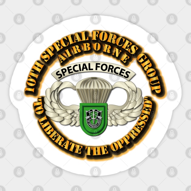SOF - 10th SFG - Airborne Badge - 10th Special Forces Group United ...