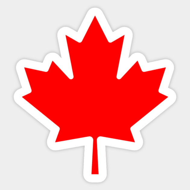 Canadian flag sheet - Canada - Sticker | TeePublic