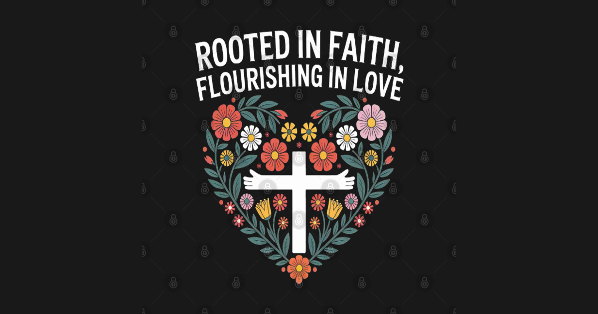Rooted In Faith Flourishing In Love Jesus Heart Blooms - Rooted In ...