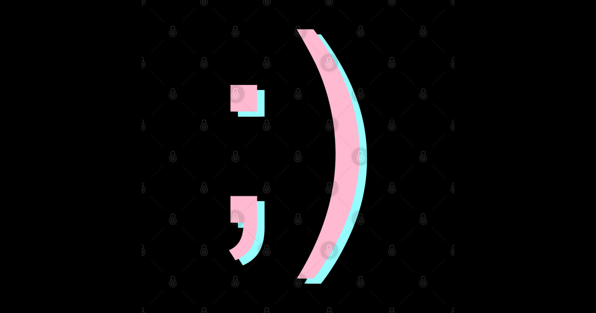 Winky Face Emoji - ;) - Winky Face - Posters and Art Prints | TeePublic