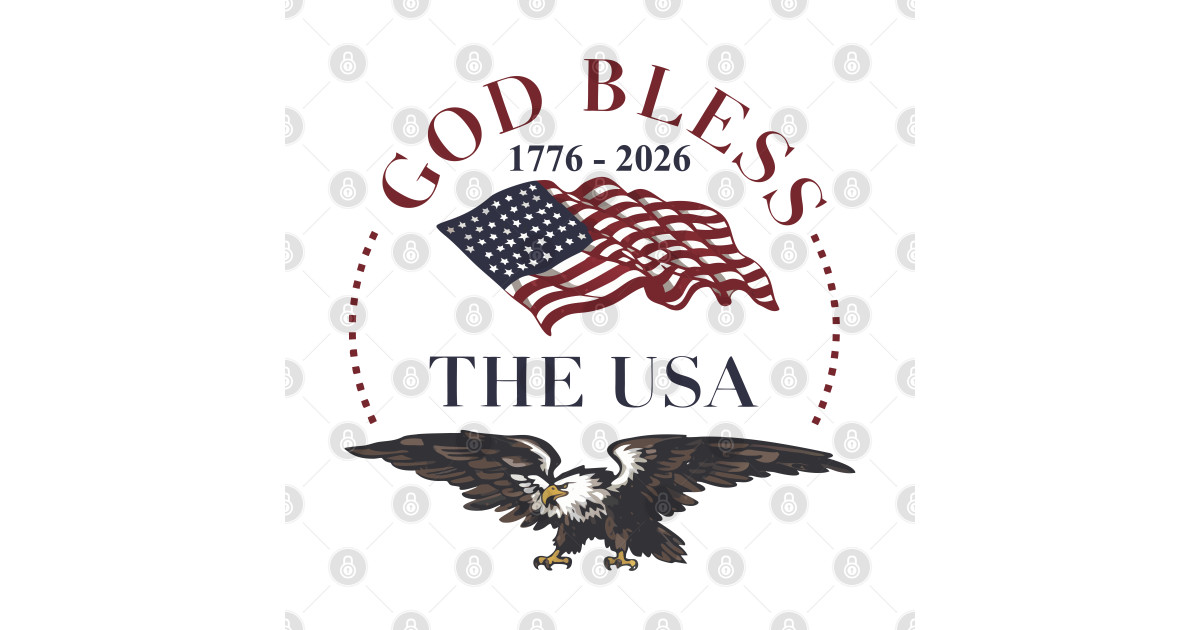 God Bless the USA – 1776–2026 Patriotic Eagle - God Bless The Usa - T ...