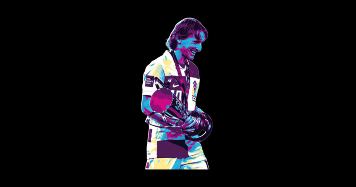 Luka Modric retro art - Luka Modric - Posters and Art Prints | TeePublic