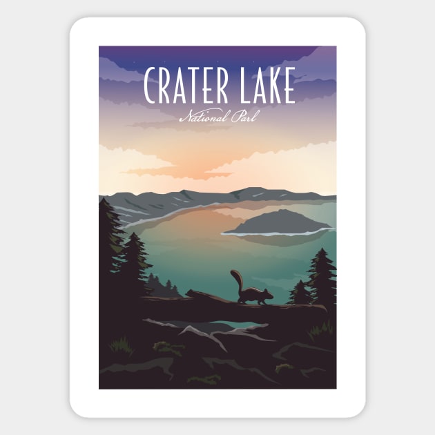 Crater Lake National Park - Crater Lake National Park - Sticker | TeePublic