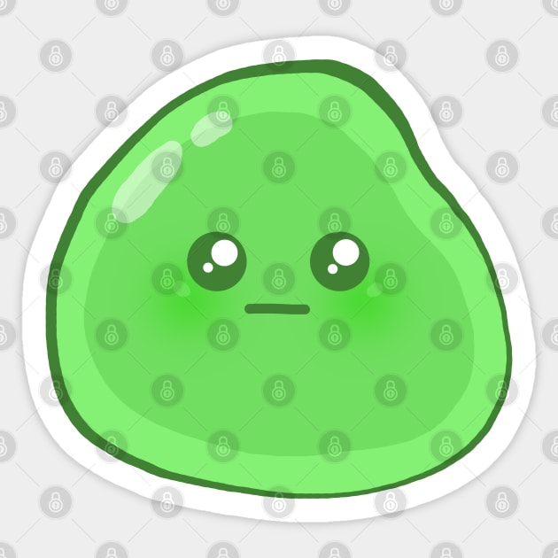 Cute Green Slime - Cute Slime - Sticker | TeePublic