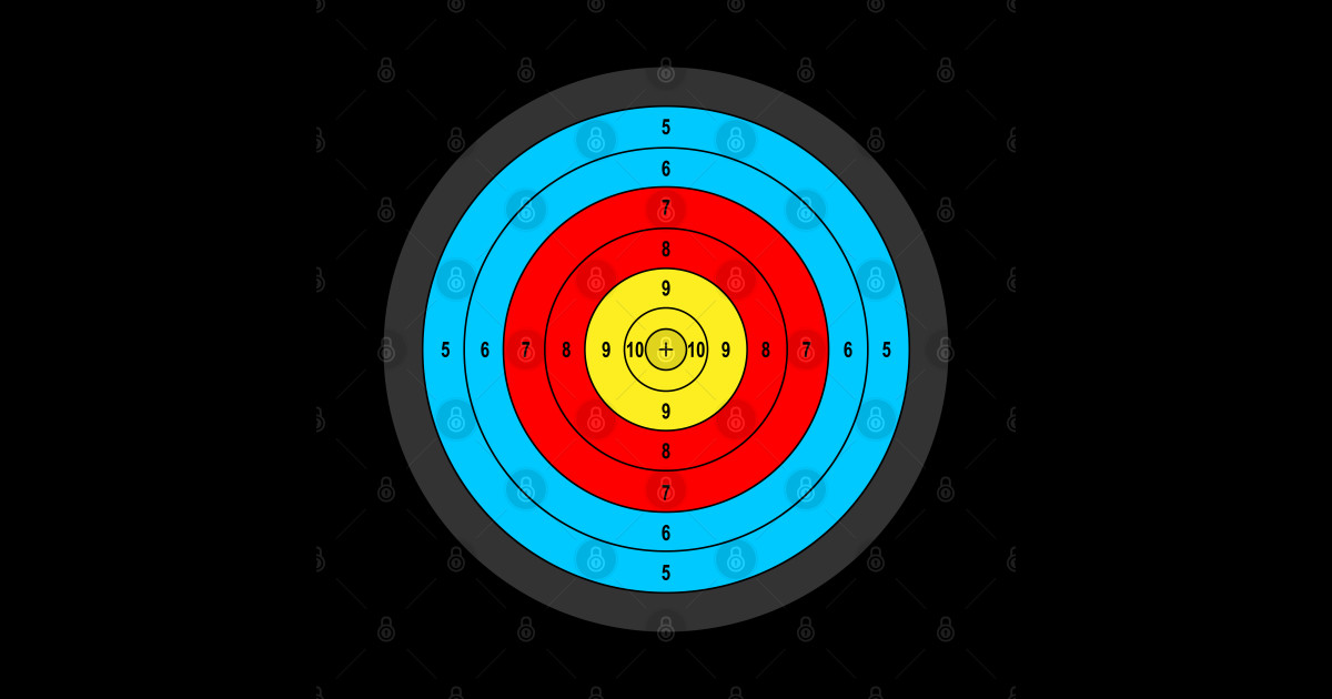 Shooting target. A small badge on the left side of the chest. - Target ...